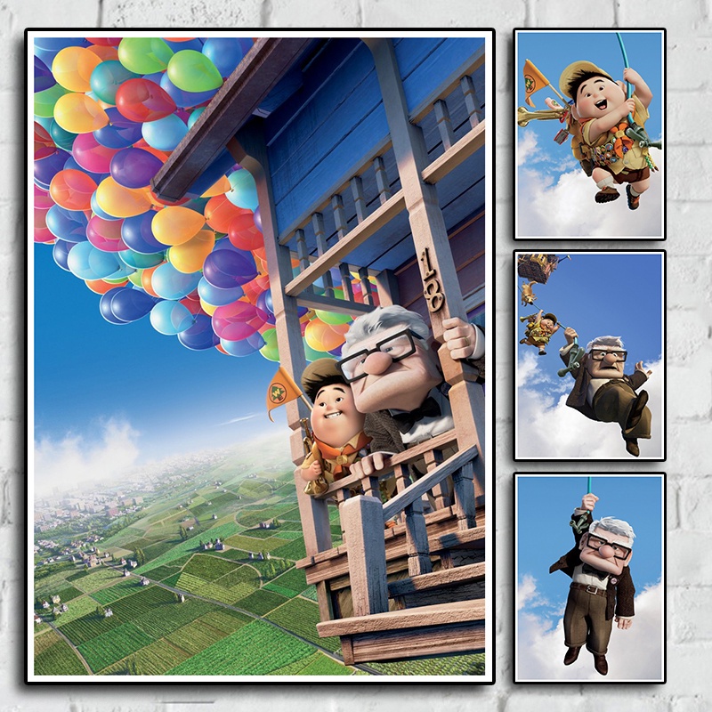 Pixar Animation Studio’s First 3D Movie "Up" Home Decoration Retro ...
