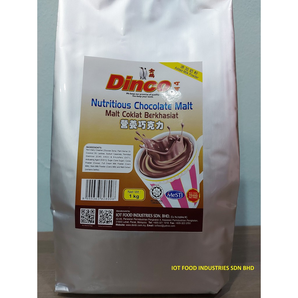DINCO 3IN1 CHOCOLATE MALT (1KG PACK) Added Milk Powder | Shopee Singapore