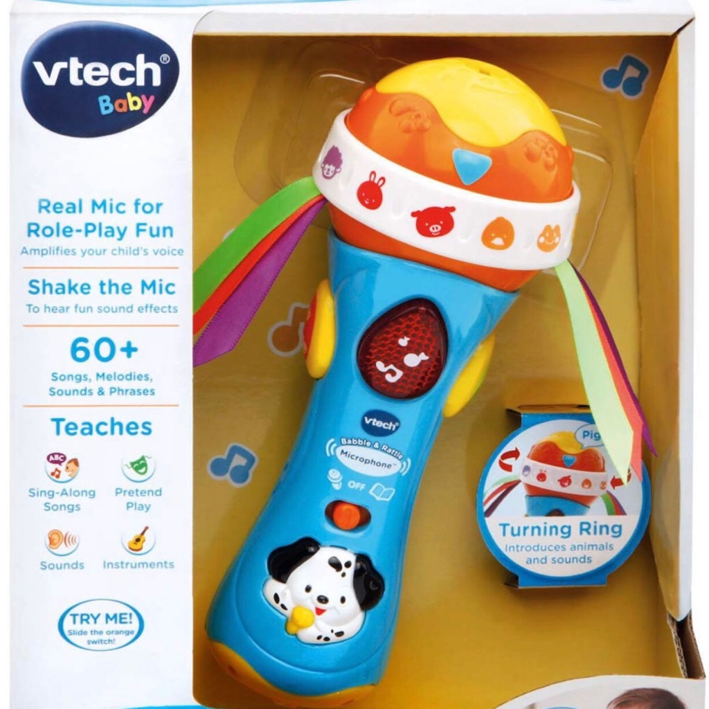 VTech Baby Babble and Rattle Microphone | Shopee Singapore