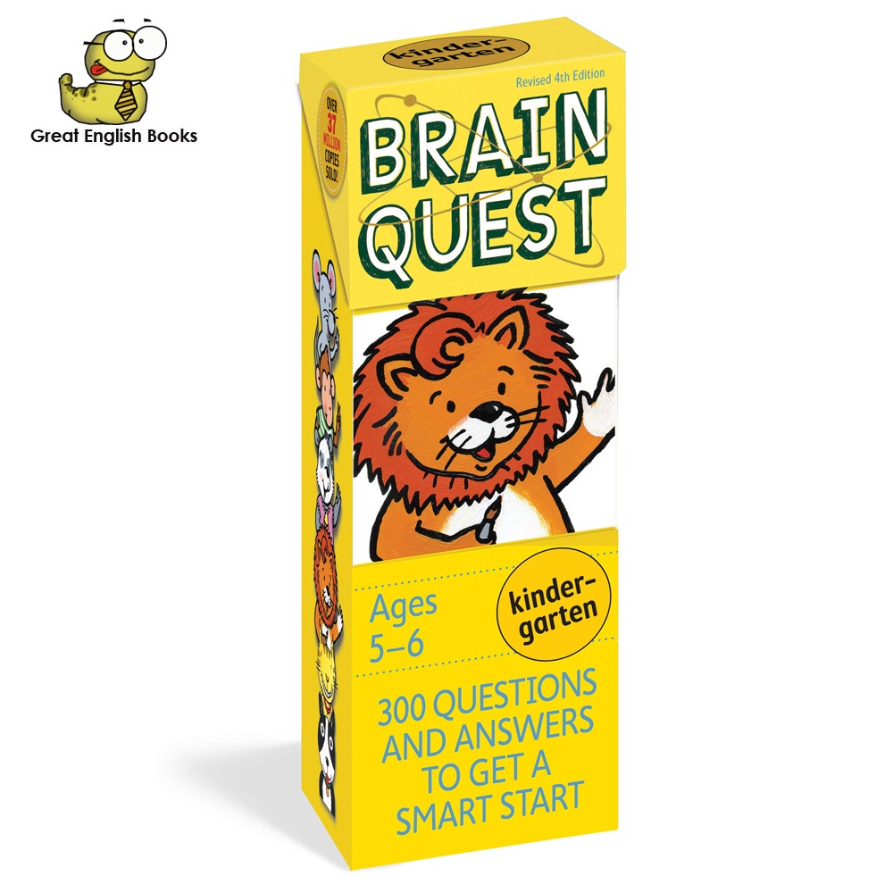 * Brain Quest Kindergarten Ages 5-6 Yellow Boxes Q&a Cards Revive 4th ...