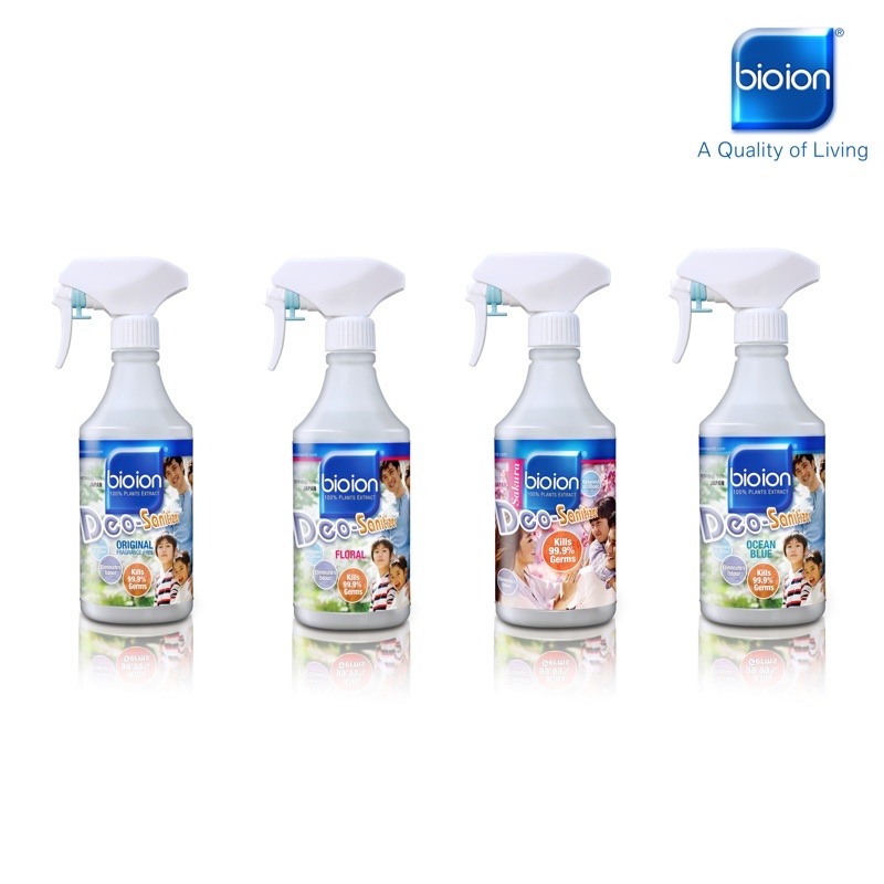 Bioion Deo Sanitizer - Original/Flora/Sakura/Ocean (500ml) | Shopee ...