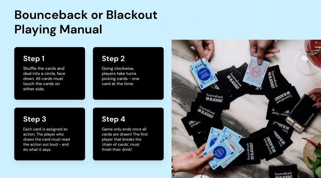 Bounceback™ or Blackout Poker Drinking Card Game [2 Boxes Bounceback ...