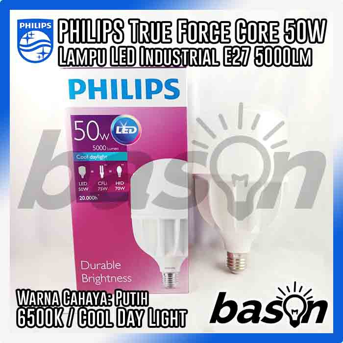 PHILIPS TrueForce Core HB LED Bulb 50W E27 5000 Lumen - 6500K White ...