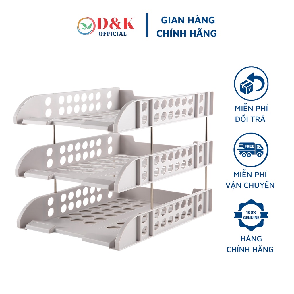 Deli 9217 Horizontal 3 Compartment Document Rack, Solid Design, Large ...