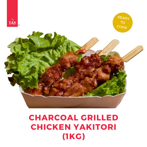 [Ready-To-Cook] Charcoal Grilled Chicken Yakitori with Sauce (1kg/pkt ...