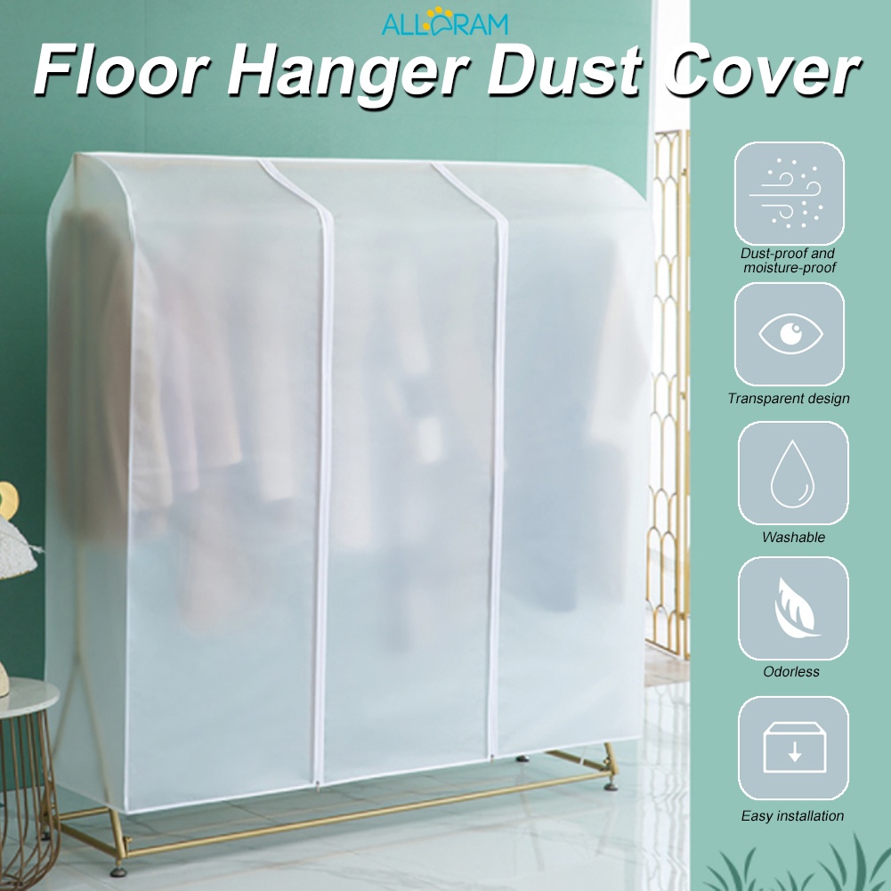 Alldram Garment Rack Cover Clear Clothes dustproof Waterproof Cover ...