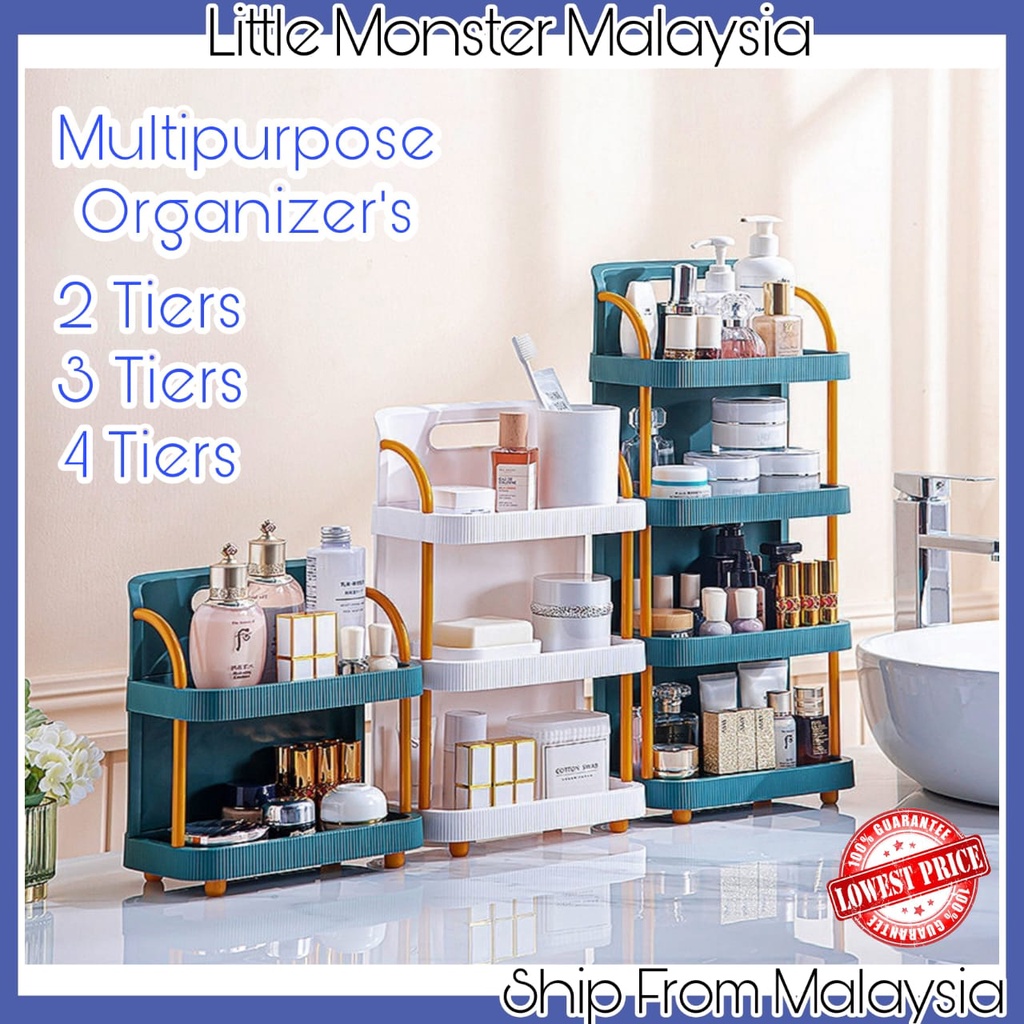 Multi Level Kitchen Organizer Storage Rack Shelves Bathroom Rack Toilet ...