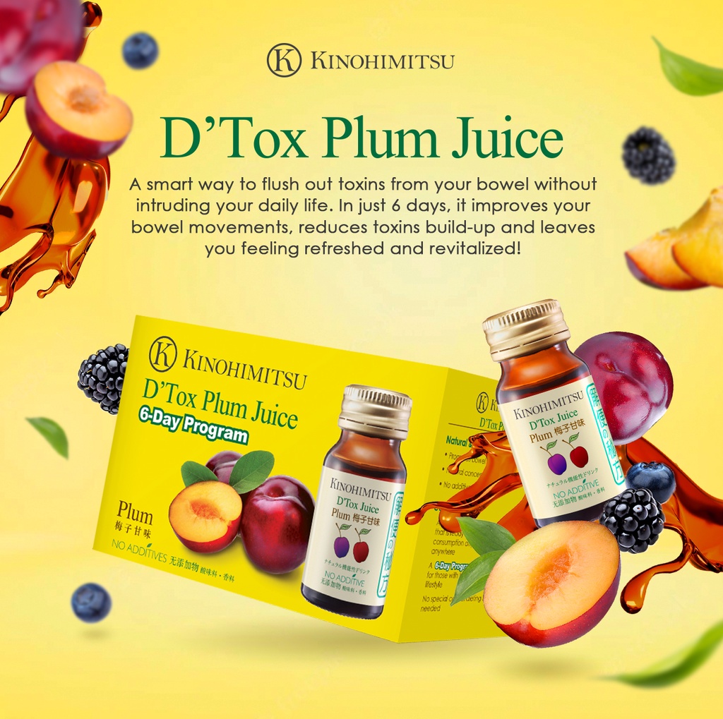 [Detox Bundle] Detox Enzyme 30's + D'tox Plum Juice 6's | Shopee Singapore