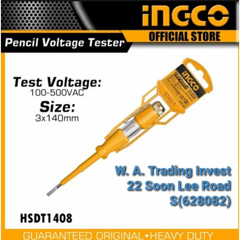 INGCO Test Pencil Voltage 500V | Shopee Singapore