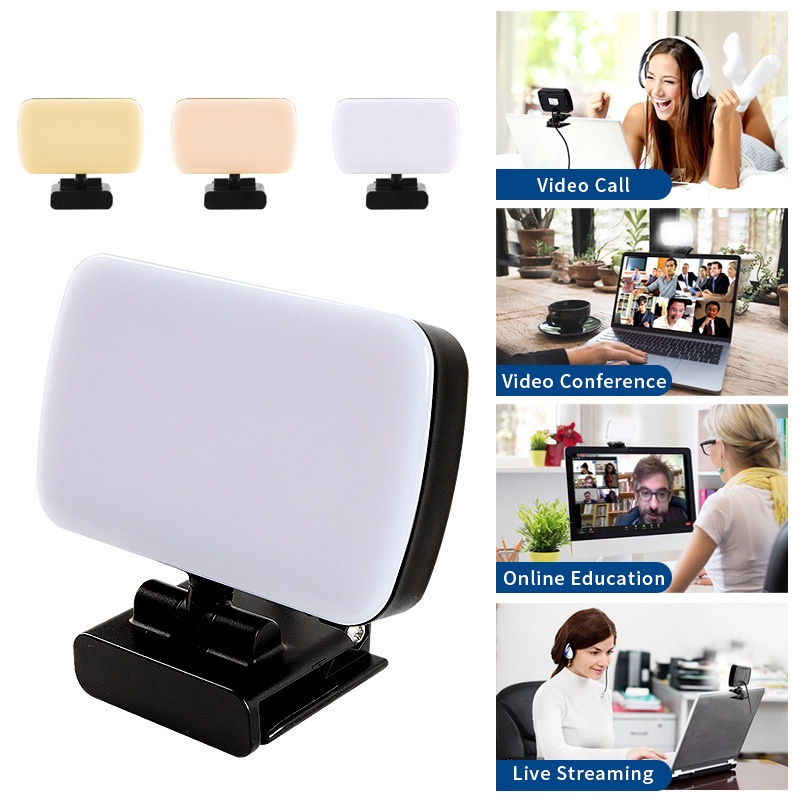 Video Conference Selfie Rings Lamp Light For Laptop PC Webcam Studio ...