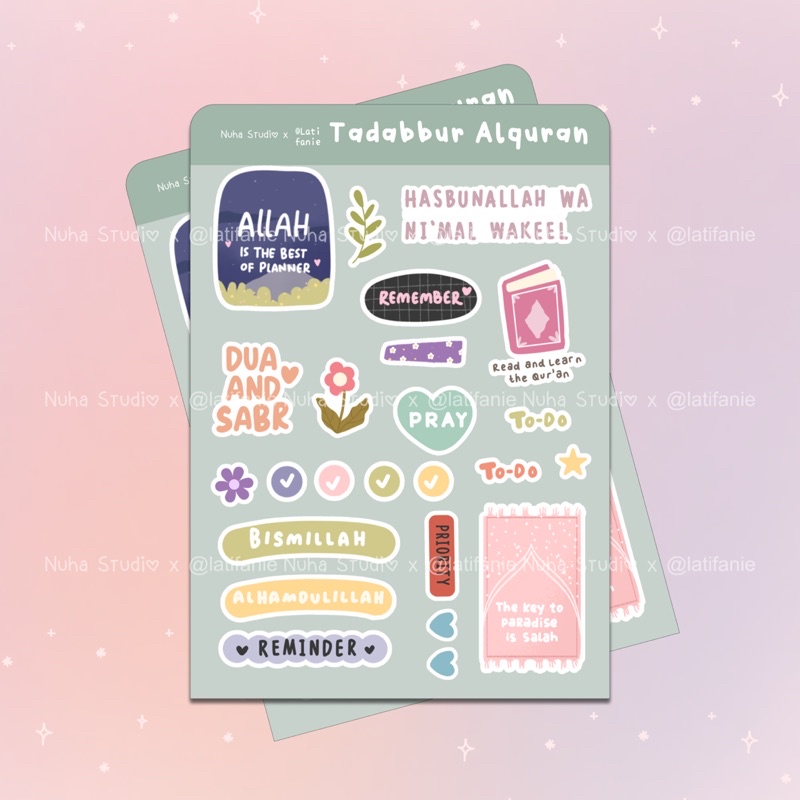 HP Tadabbur Islamic Muslimah Sticker Journaling Aesthetic Sticker ...