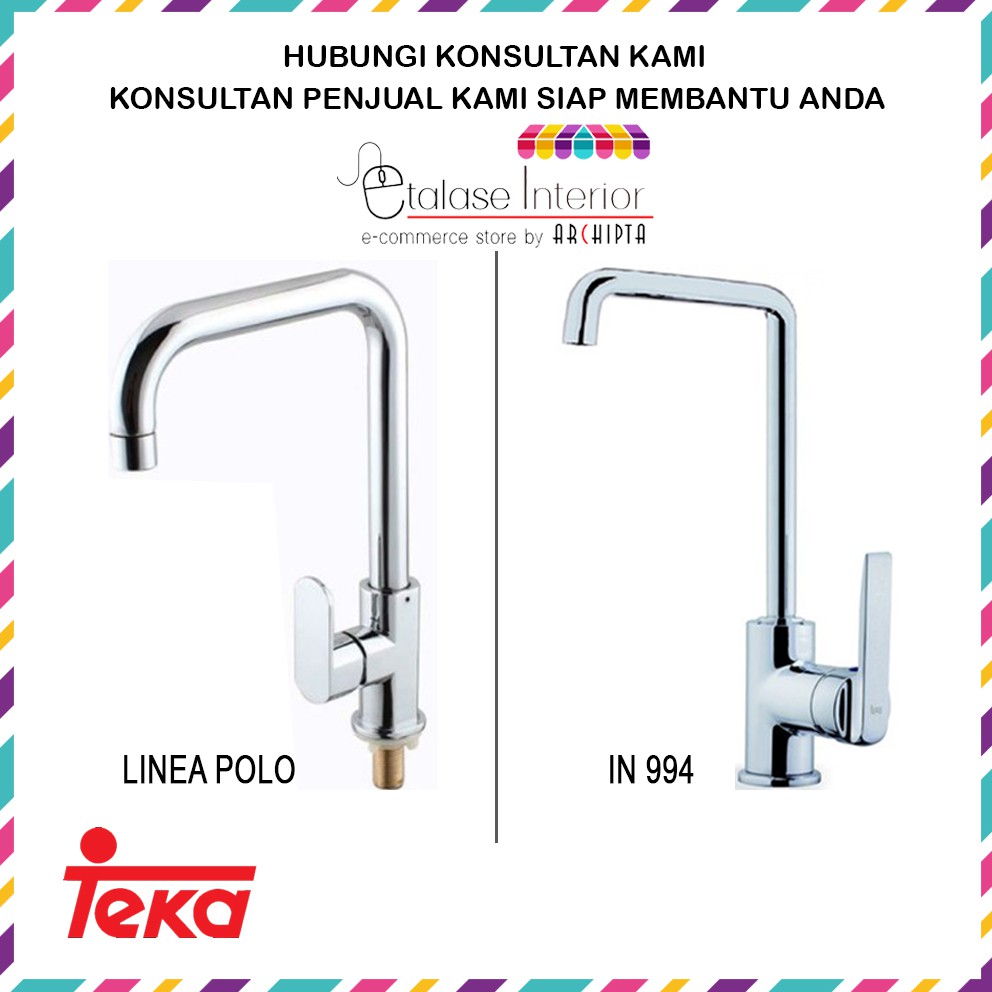 TEKA Kitchen Faucet Pantry/ Dishwashing Linea POLO, IN 994 High Spout ...