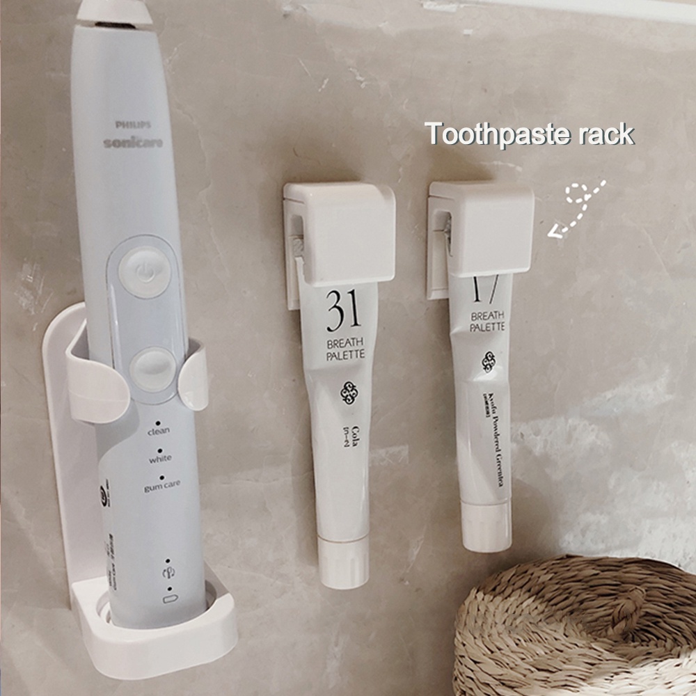 Japanese-style simple toothpaste rack, hole-free wall-mounted ...