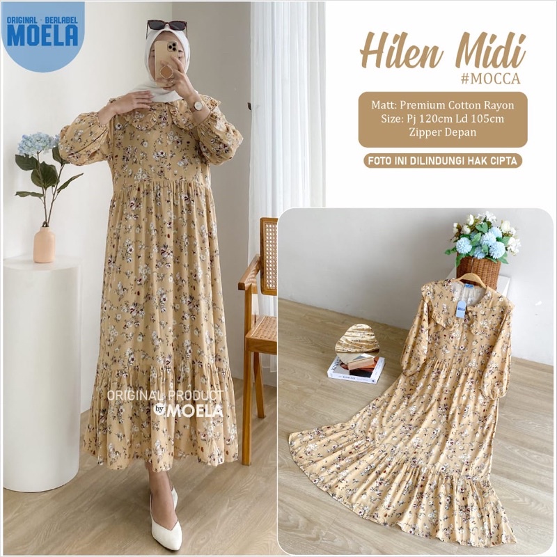 Moca MOELA MIDI Hilen | Shopee Singapore