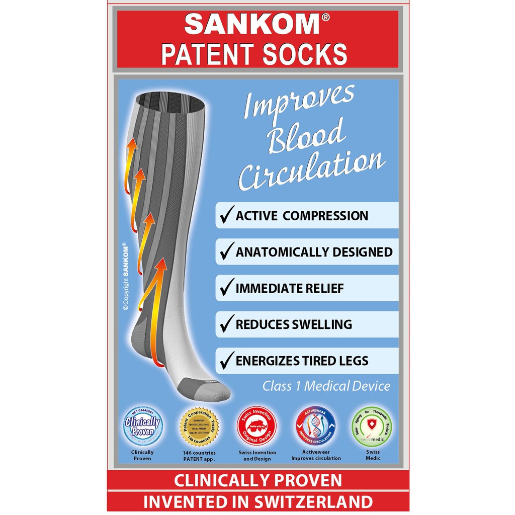 [JML Official] Sankom Compression Plus Size Socks | Unisex Patented ...