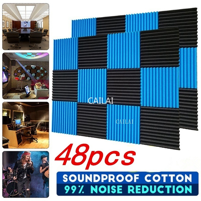 7Colors 30x30cm 48/24/12Pcs Durable Soundproof Foam Studio Foams ...