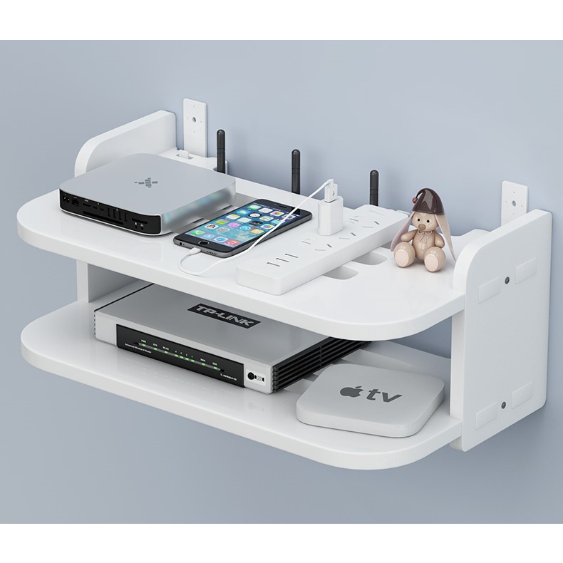 Double Layer Home Wifi Router Socket Storage Box Rack Projector ...