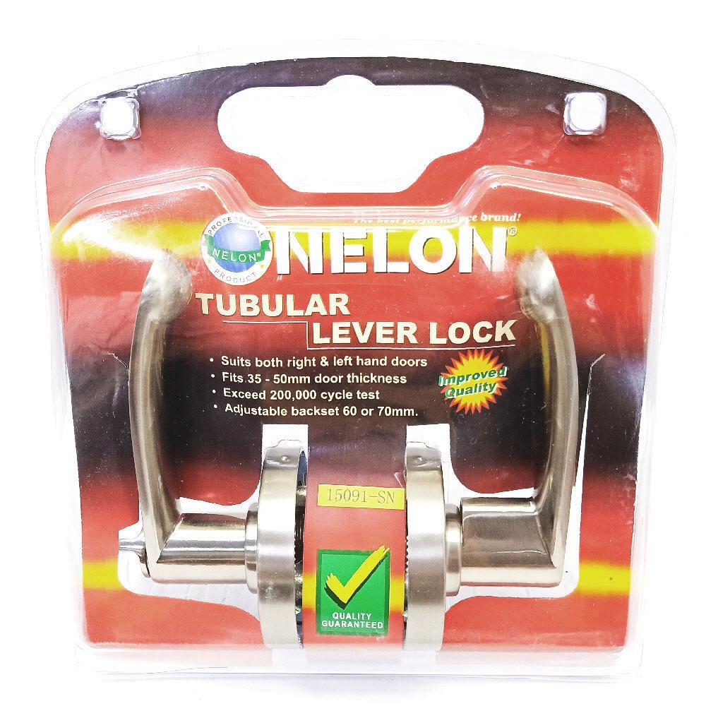 Nelon 15091 Series Tubular Lever Handle Lock | Shopee Singapore