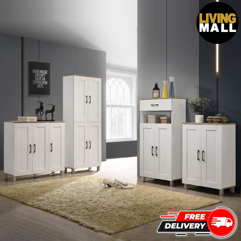 Living Mall HEMNES 2/3/4 Doors Shoe Cabinet / Multi Function Shoe Rack ...