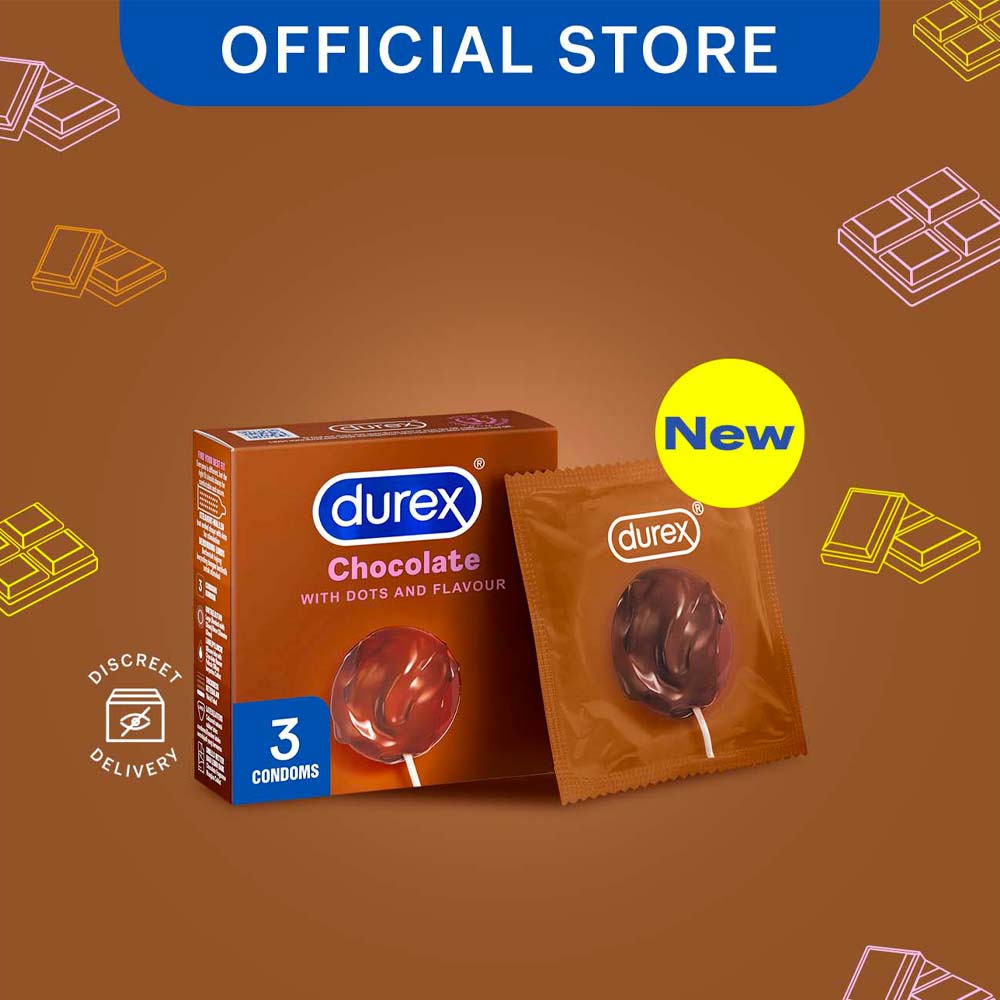 [New]Durex Chocolate Condoms(With Dots & Flavour) | Shopee Singapore