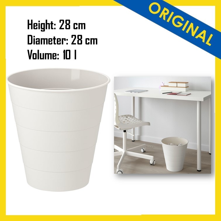 dustbin for office and home Waste bin, white10 l | Shopee Singapore