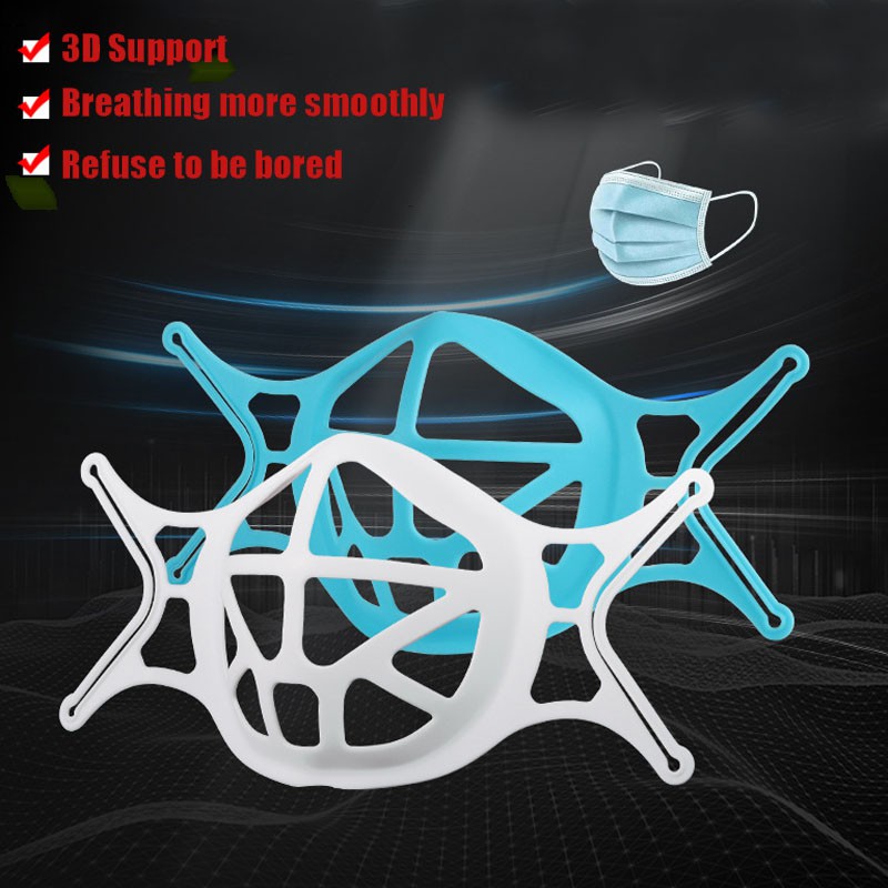 3D Face Mask Bracket, Silicone Breathe Cup Holder Face Mask Inner ...
