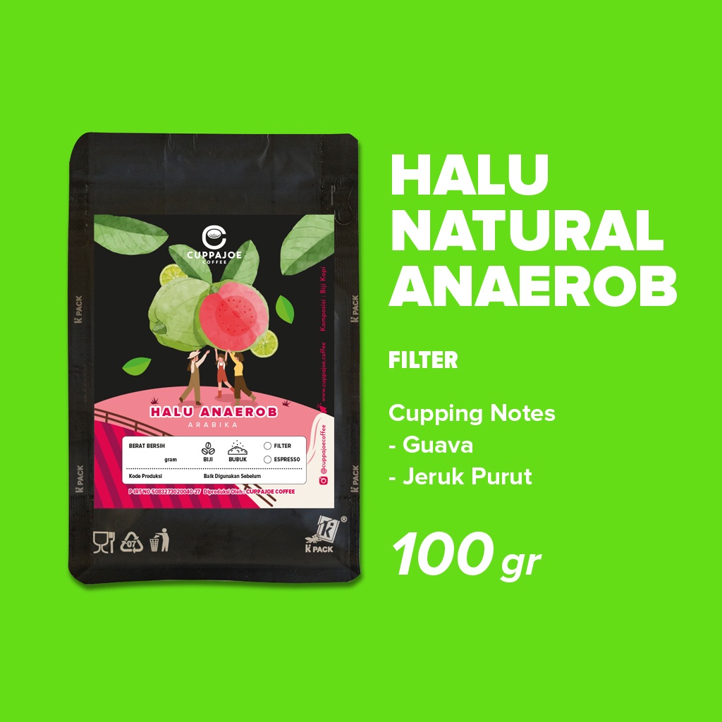 Halu Anaerobic Arabica Coffee 100 grams (Beans/Powder) | Shopee Singapore