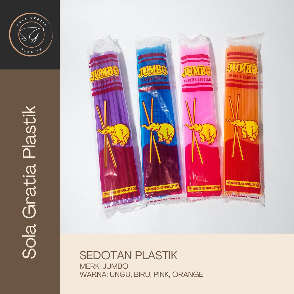 Jumbo Elephant Plastic Straws | Shopee Singapore