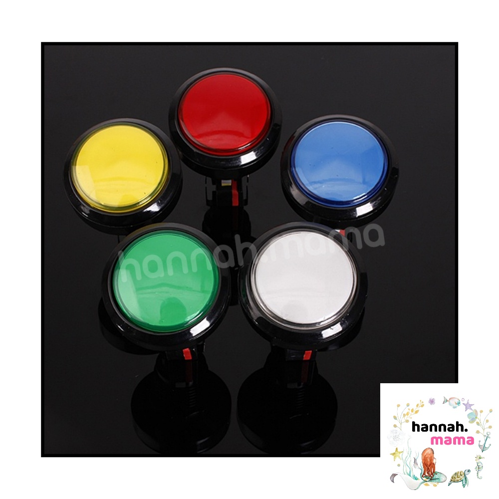 45mm Arcade Video Game Big Round Push Button LED Lighted Illuminated ...