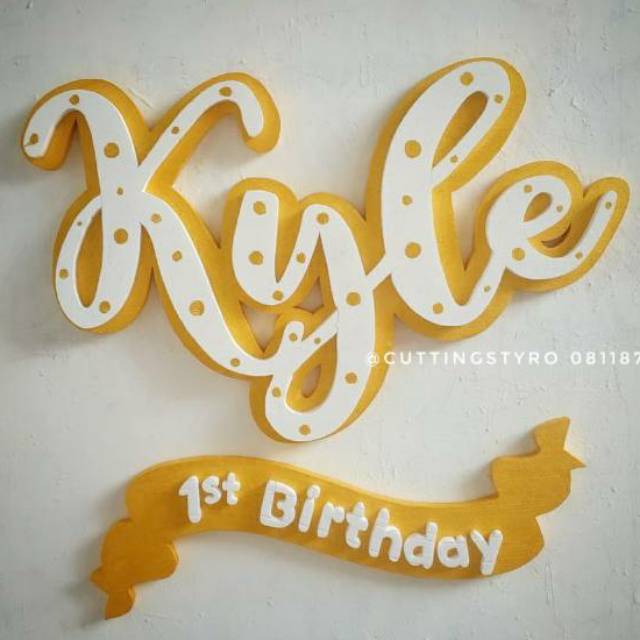 Styrofoam name letters / Styrofoam letters for birthday decorations ...