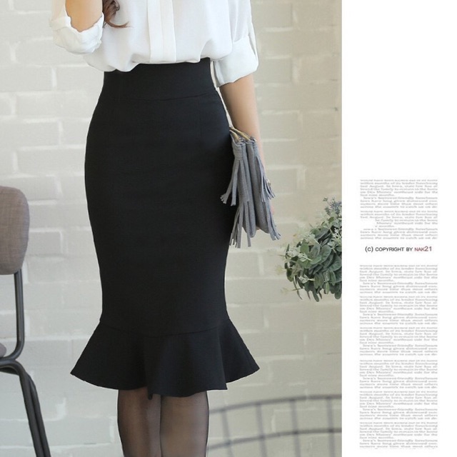 Office Fashion Fishtail Pencil Skirt (60cm umi Fish) | Shopee Singapore