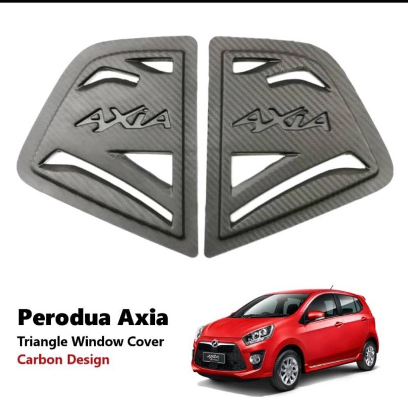 PERODUA AXIA WINDOW COVER REAR SIDE 3D CARBON WINDOW | Shopee Singapore
