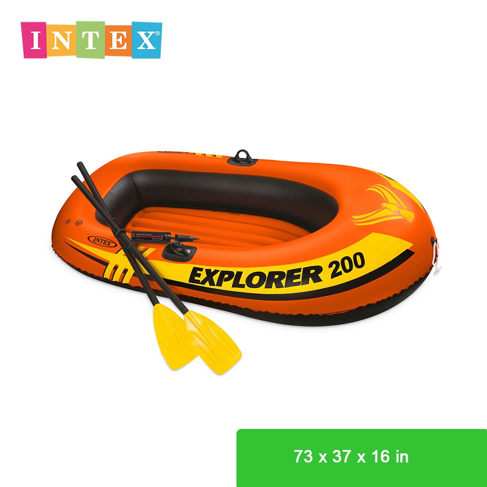 INTEX 58331 ExplorerTM 200 Boat Set, Ages 6+ (73 x 37 x 16 in) | Shopee ...