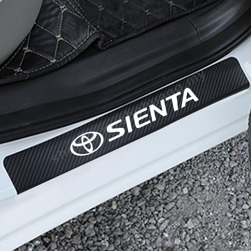 Car Sticker For Toyota Sienta Leather Carbon Fiber Door Edge Guards ...