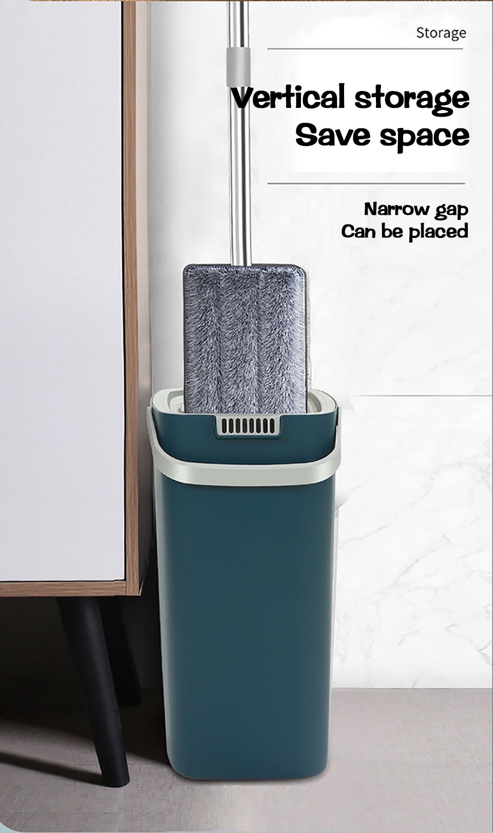 EASY MOP V2 - EASY Squeeze Dry Mop For All Types of Flooring - FAST ...