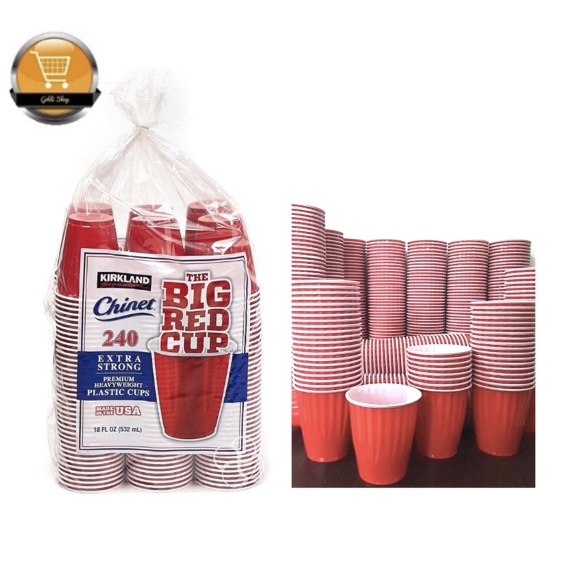 Kirkland Signature Chinet Plastic Red Cups-18oz, 240pcs | Shopee Singapore