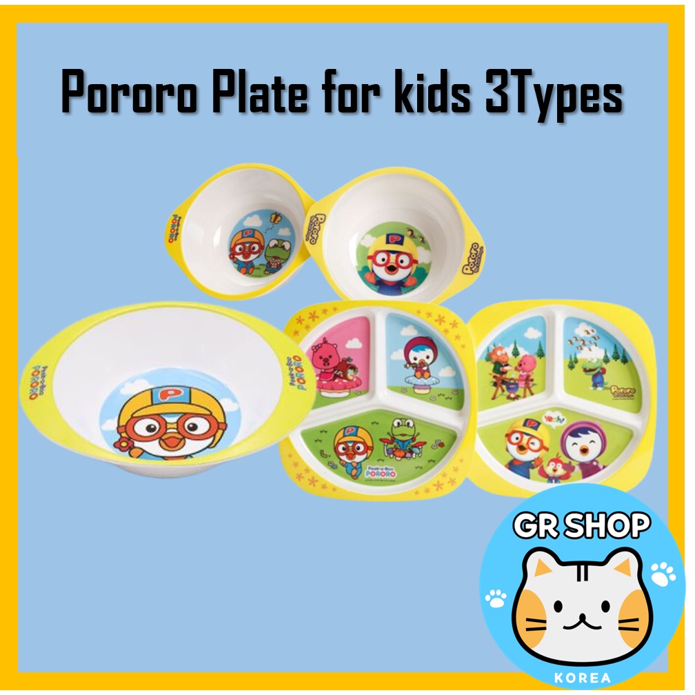 [Pororo] 💖Hot💖 Pororo Plate for Kids | Shopee Singapore