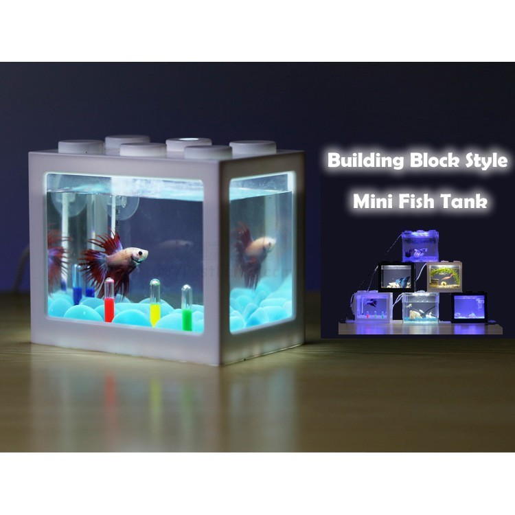 USB Building Block Style Mini Fish Tank | Shopee Singapore