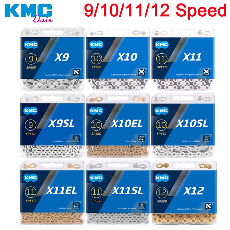 KMC Bike Chain X9 X10 X11 X12 EL SL Bicycle Chain Kmc x12 Road MTB ...