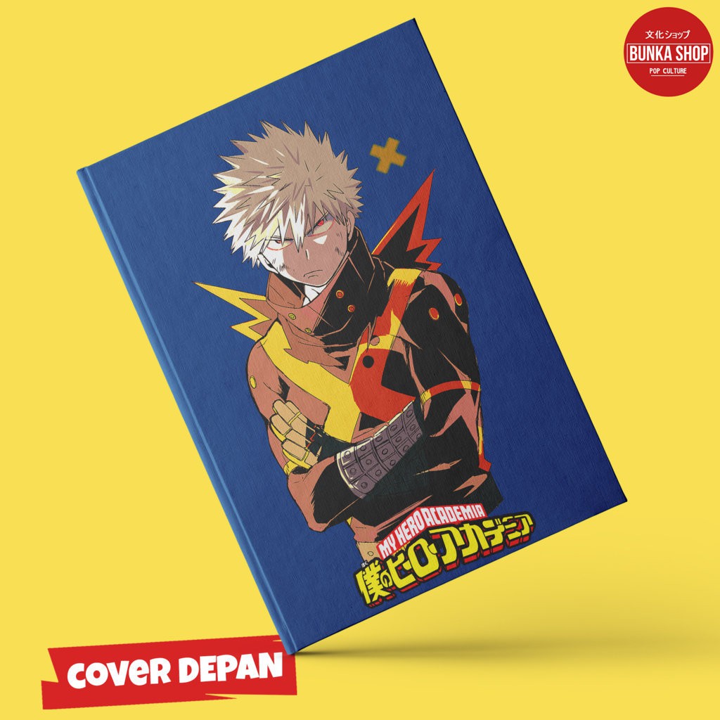 Note Book Hardcover Anime Boku no Hero Academia Bakugo Blue Cover Size ...