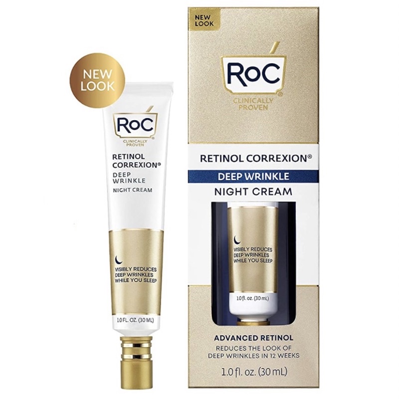 RoC Retinol Correxion Deep Wrinkle Night Cream | Shopee Singapore