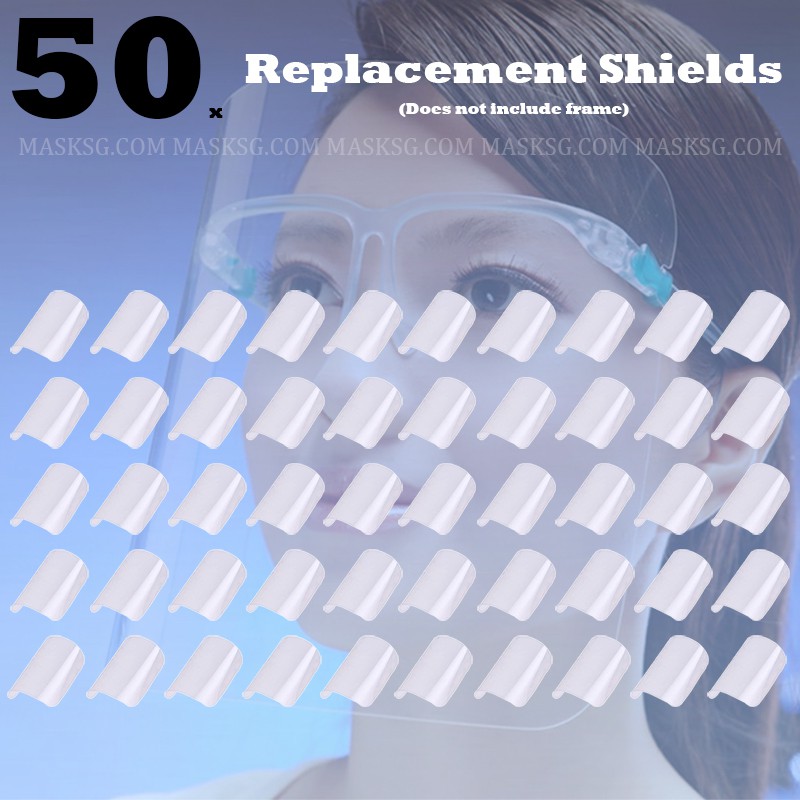 🥇🥇 REPLACEMENT Face Shield Visor BUNDLE🥇 [Reusable Mask] 🥇 SINGAPORE ...