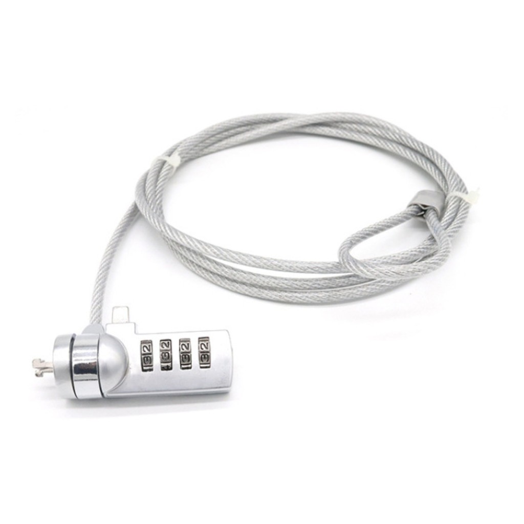 🔥1.8m 4 Digit Combination/ Keys Security Cable Lock For laptop and ...