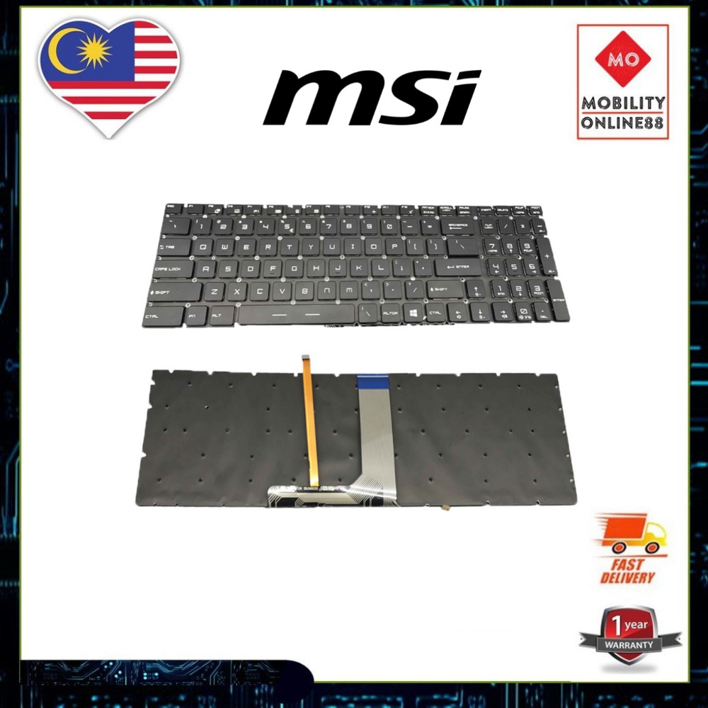 MSI GS70 WITH BACKLIGHT (COLOURFUL) Laptop Keyboard | Shopee Singapore