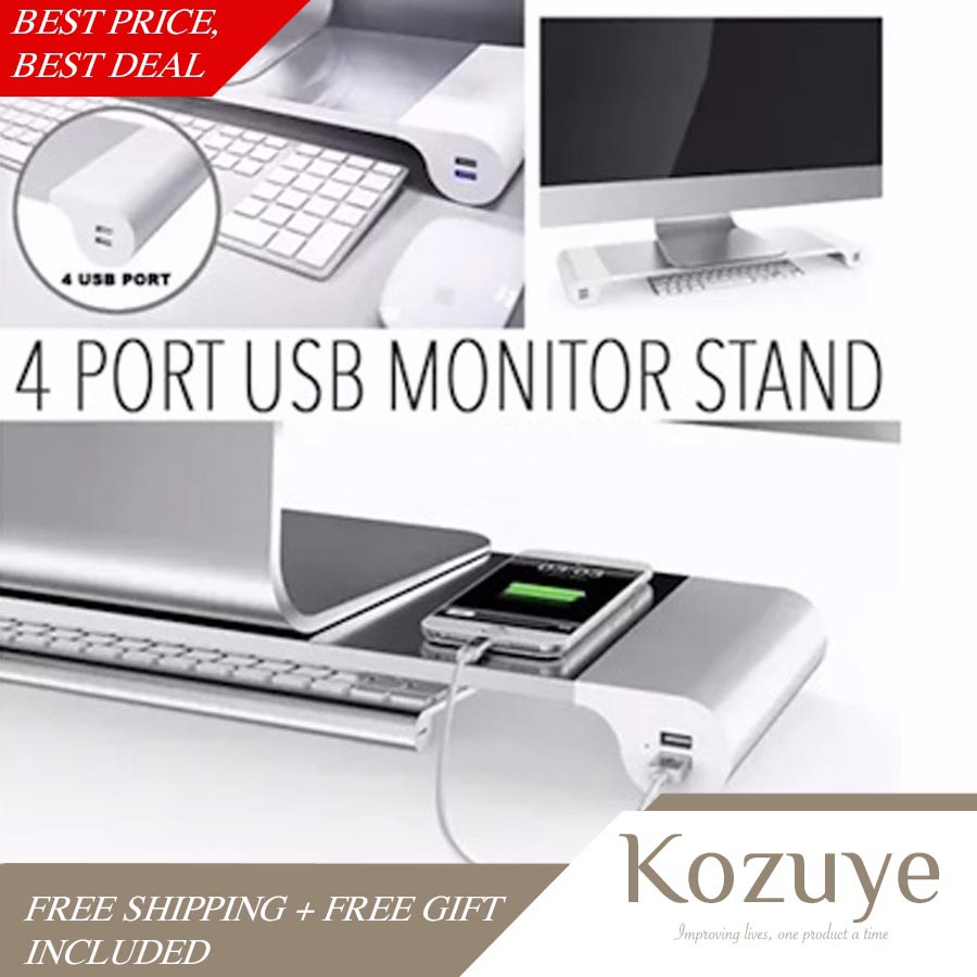 Monitor/Laptop Stand with USB Charging Ports/Computer Stand/Laptop ...
