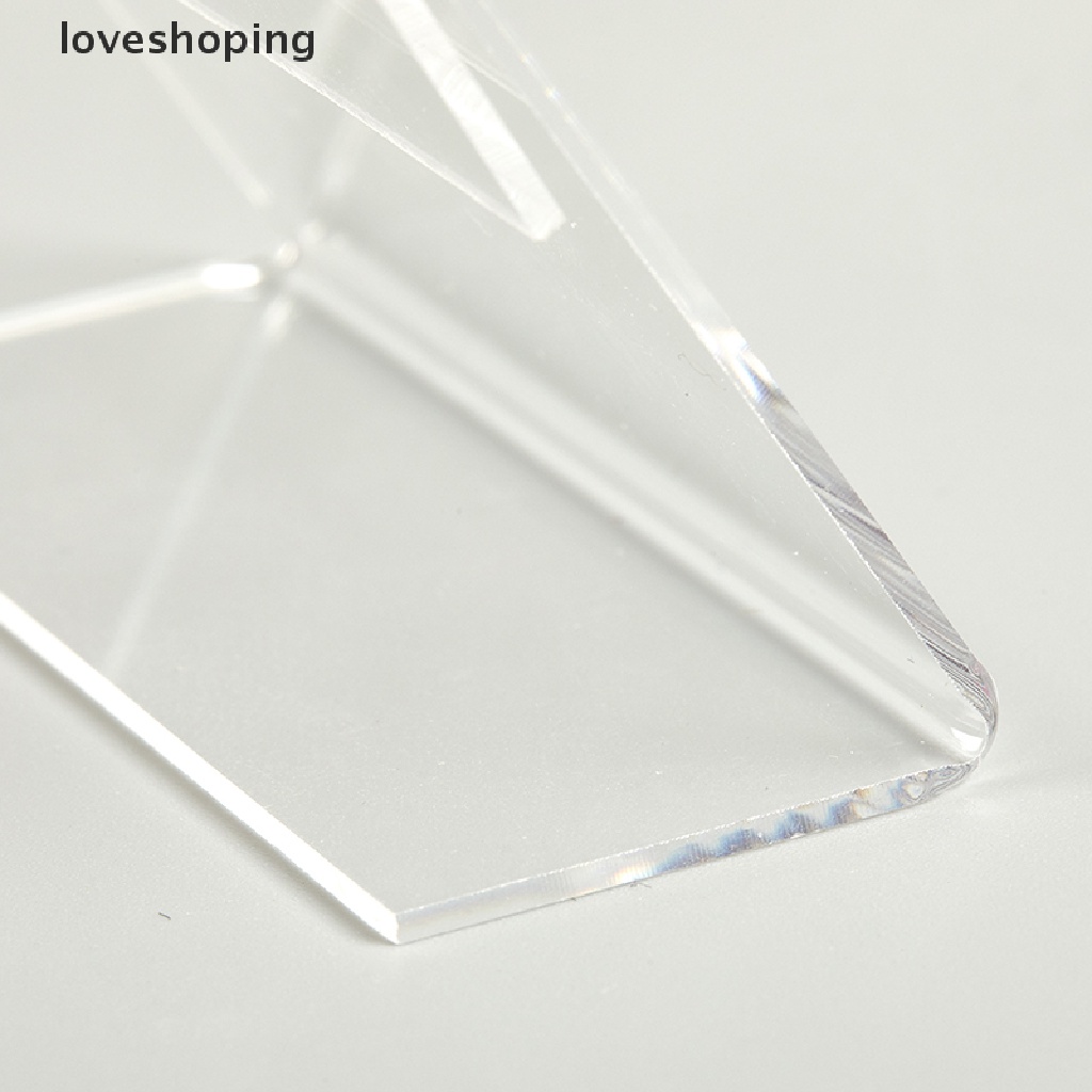 [loveshoping] 10pcs Acrylic Transparent Display Stand Desk Sign Label ...