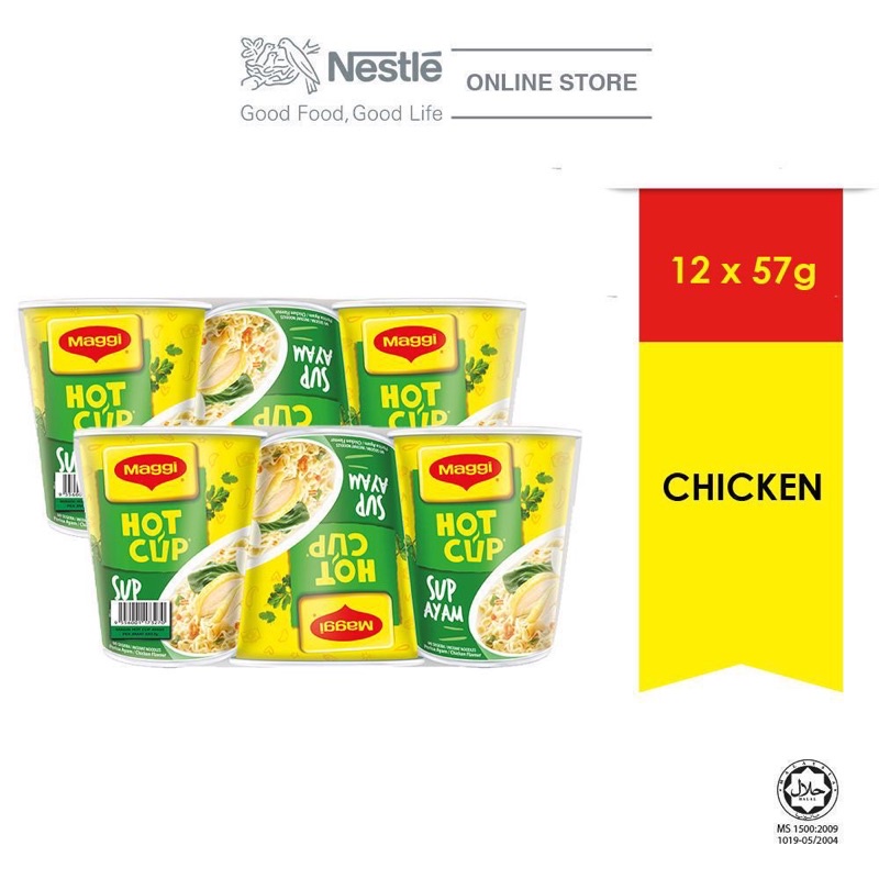 Maggi Cup Chicken (12 x 59g) | Shopee Singapore