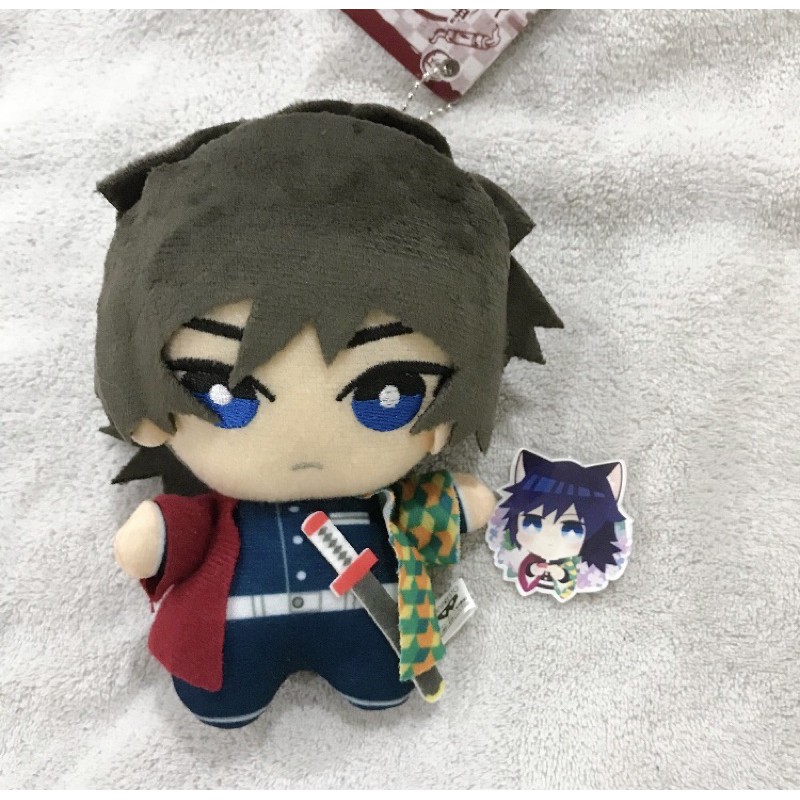 Giyuu Tomioka Plush button badge Doll chain keychain anime manga demon ...