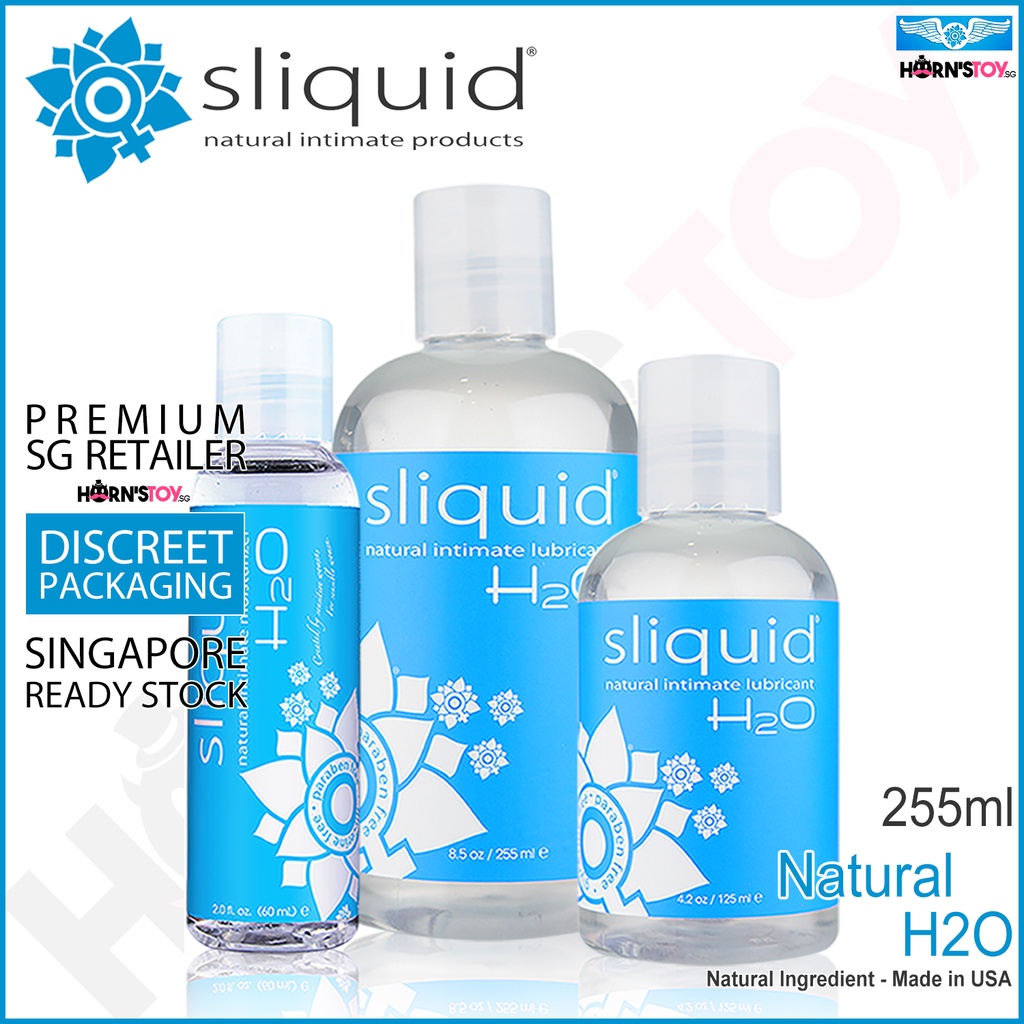 Sliquid - Naturals H2O Water Based Sex Lubricant For Women Safe Lube For Woman Sex Toy Female ...