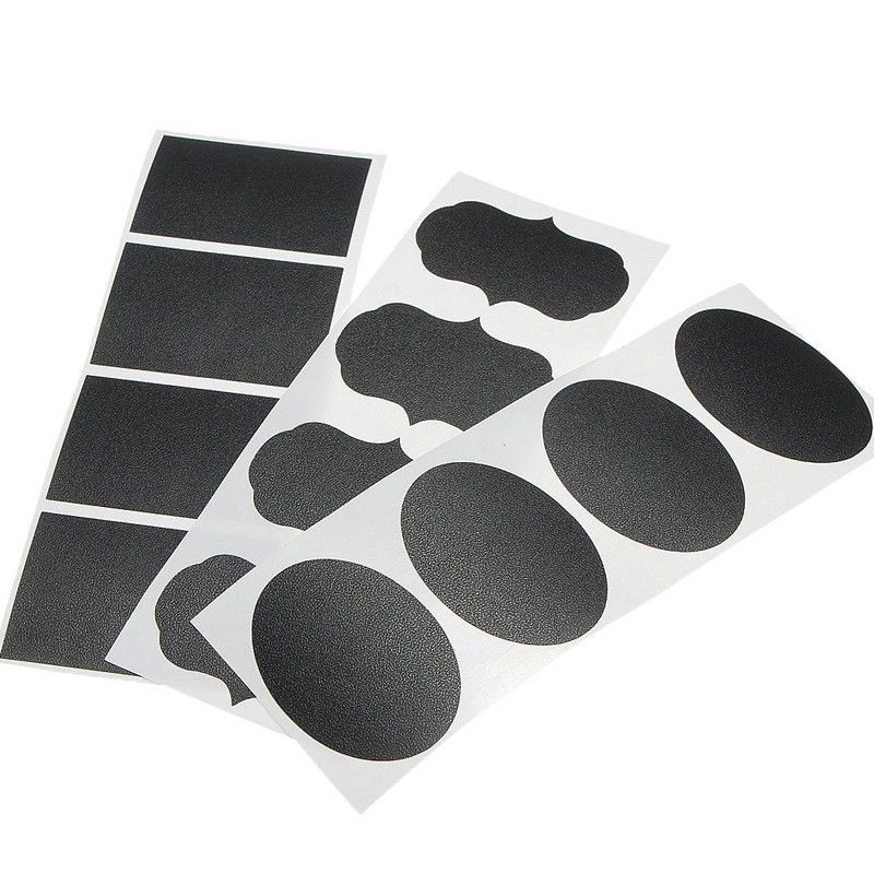 36pcs/set Glass Jar Bottle Sticker Erasable Chalkboard Lables Kitchen ...